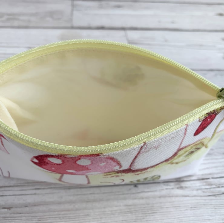 Large Purse, Coin Purse with Snail and Toadstools - Folksy