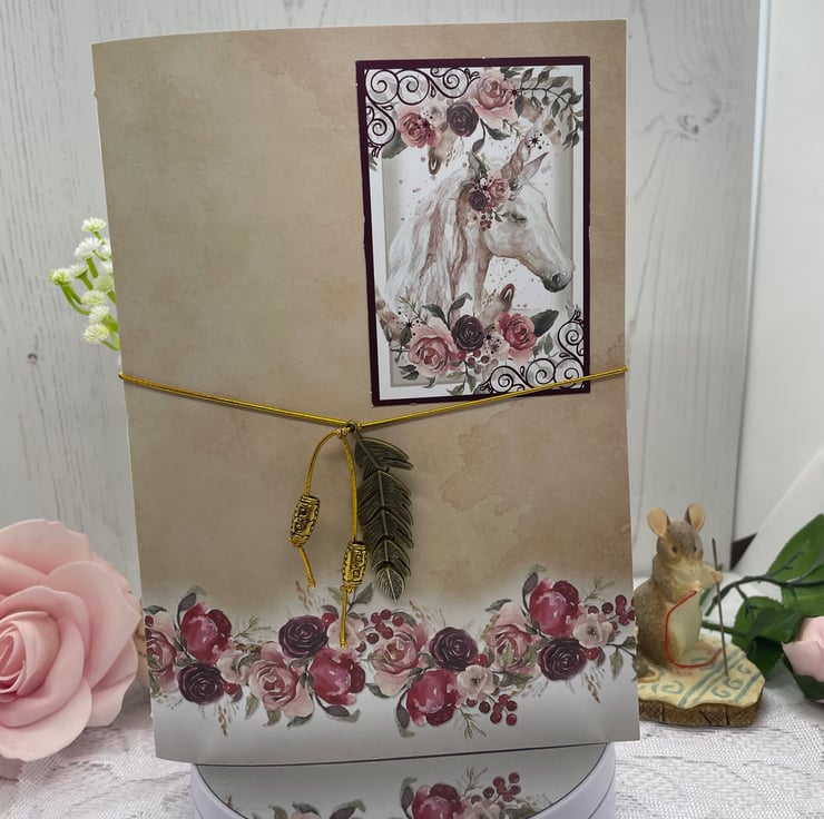 Boho Chic Greeting Card and Notebook PB6 - Folksy