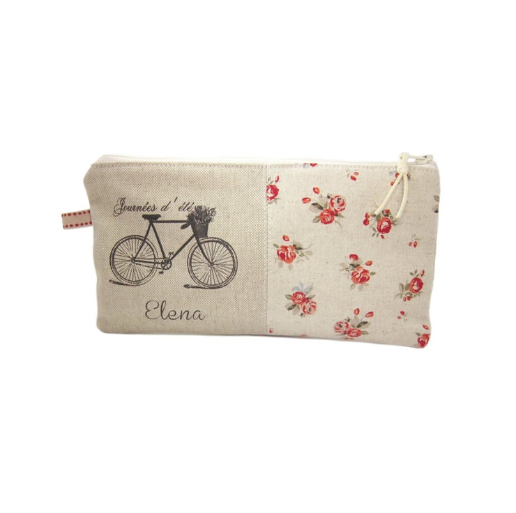 Bicycle Pencil Case, Personalised Pencil Case - Folksy