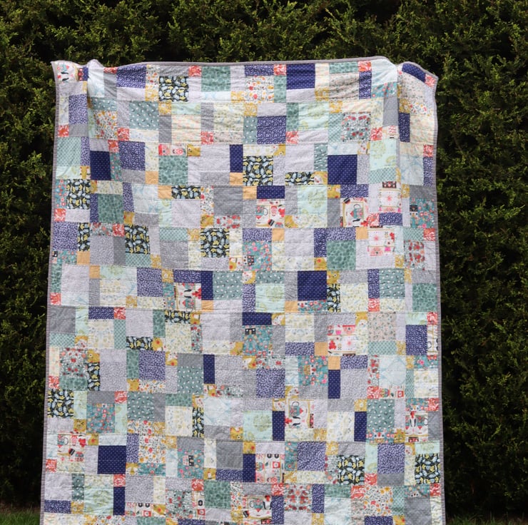 Quilt, single quilt, patchwork quilt, throw, bl... - Folksy