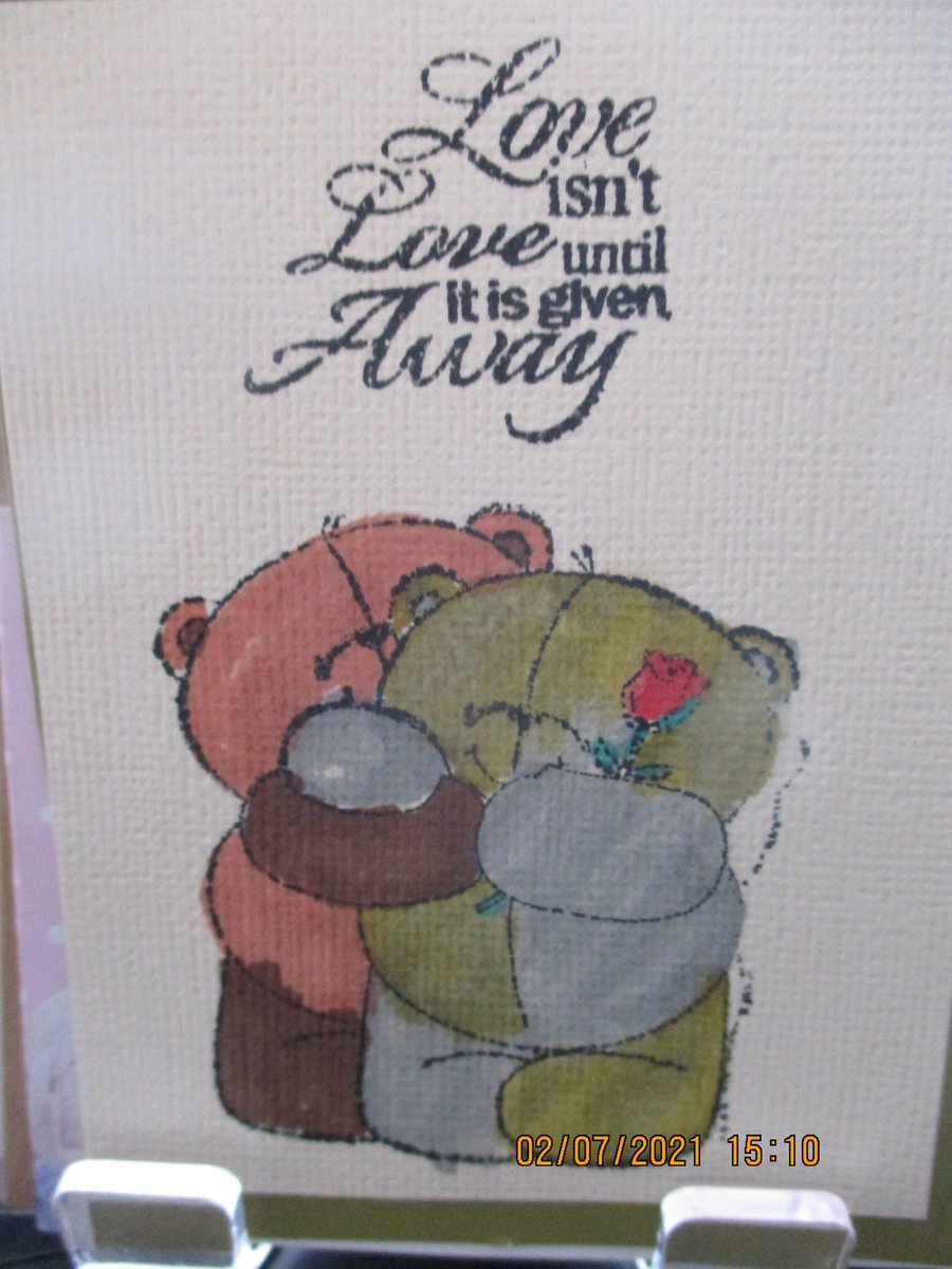 Love isn't Love Until it is given Away Card - Folksy