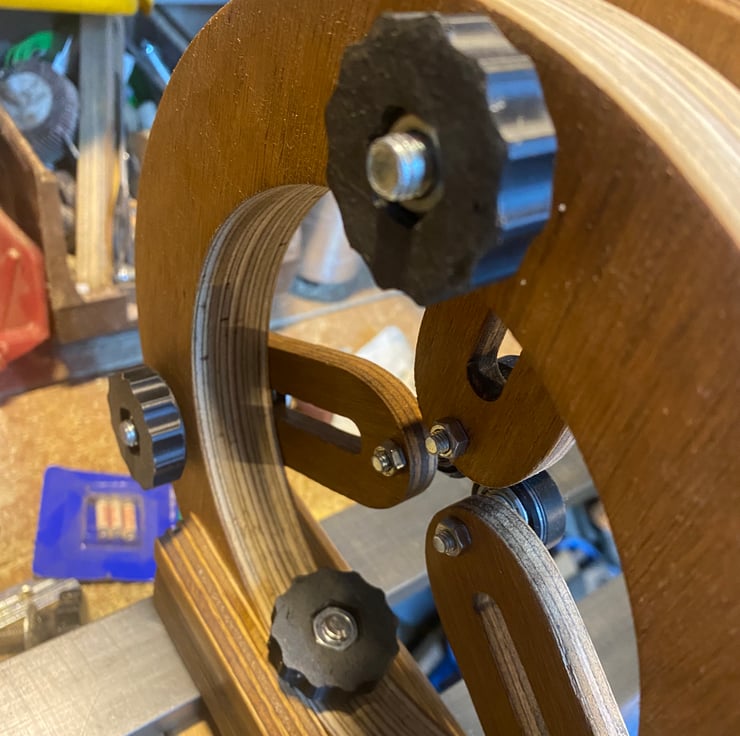 8" fully handmade lathe steady rest tailor... - Folksy