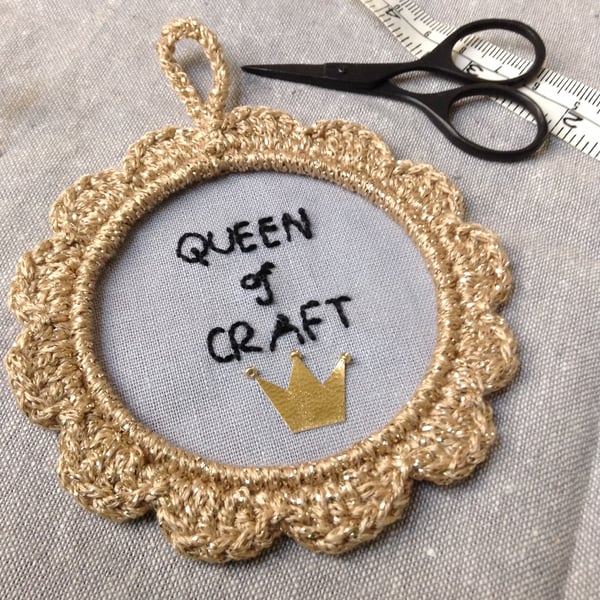Queen of Craft wall decoration - Folksy