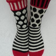 Spots and Stripes Sock Knitting Pattern PDF. So... - Folksy