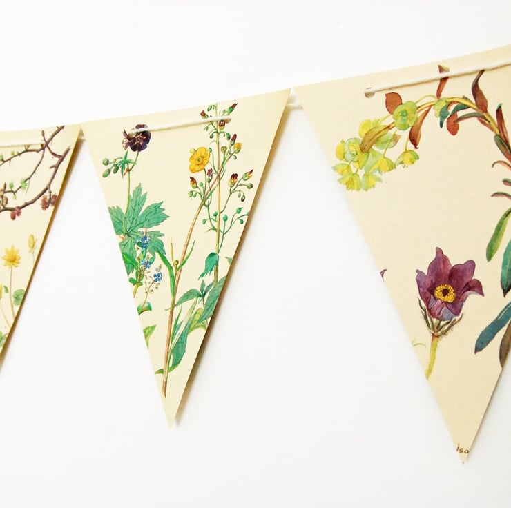 Spring Paper Bunting - Folksy