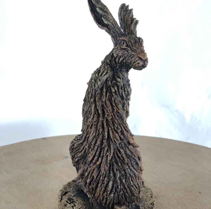 Hare sculpture by Paul Szeiler - Folksy