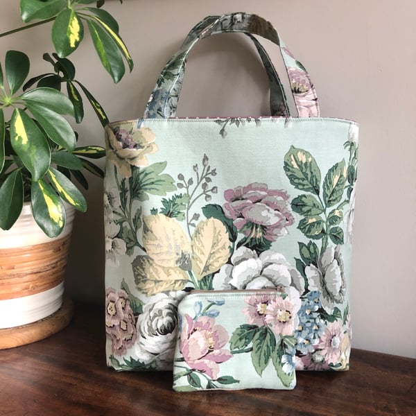 Vintage Sanderson tote bag and matching purse -... - Folksy