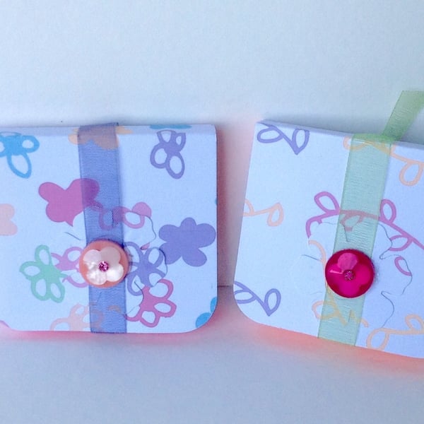 Mini Notebooks Set of Two,Handmade Notebooks. - Folksy