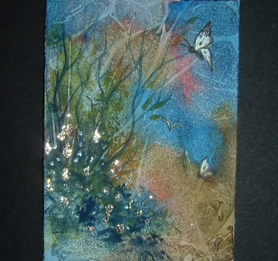 aceo art painting watercolour original,. ref 588 - Folksy