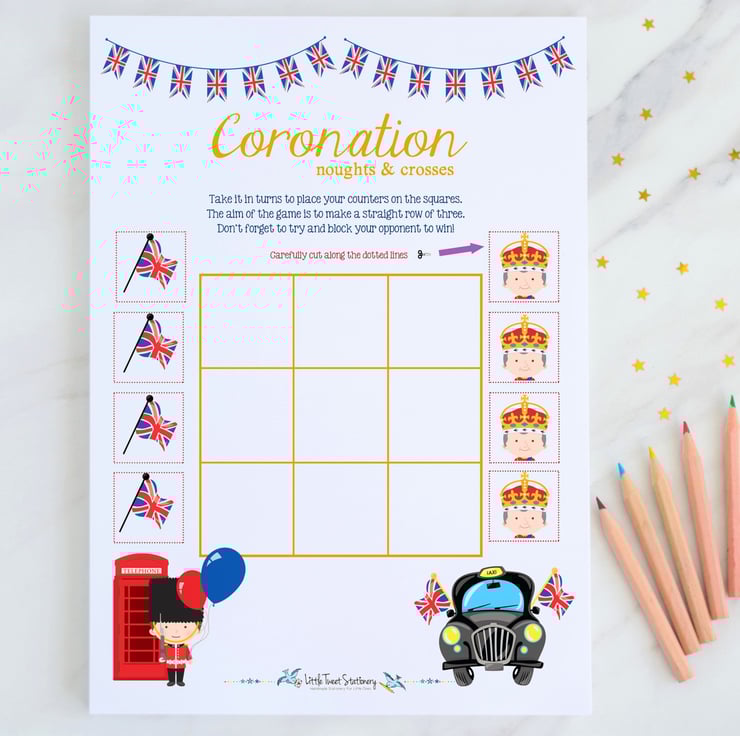 King Charles Coronation Activity Set - Folksy