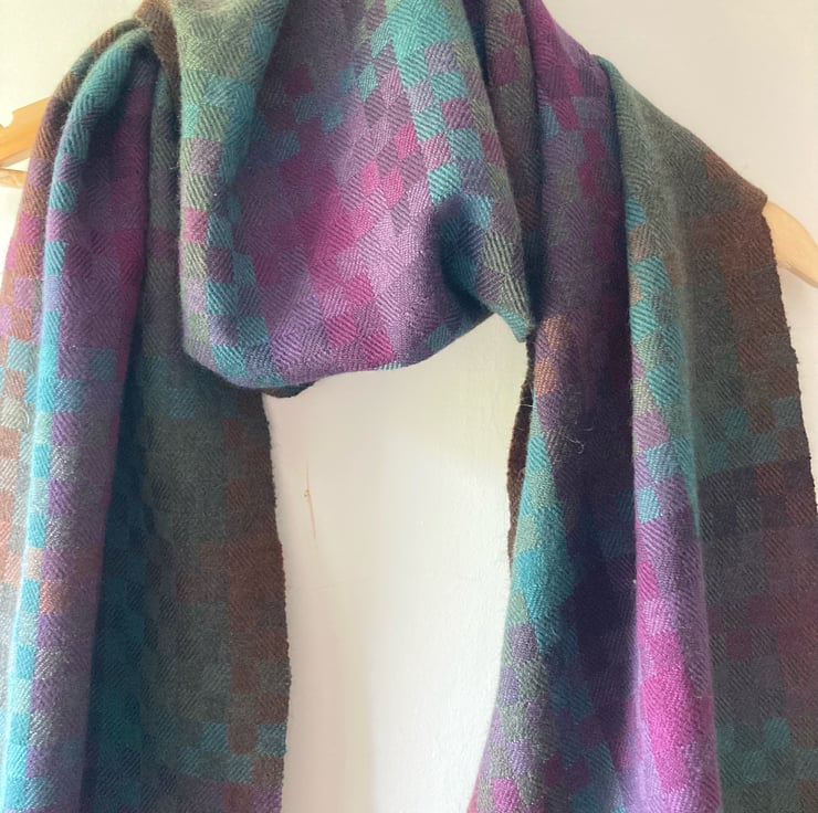 Strines Moor Hand Woven Merino Scarf - Folksy