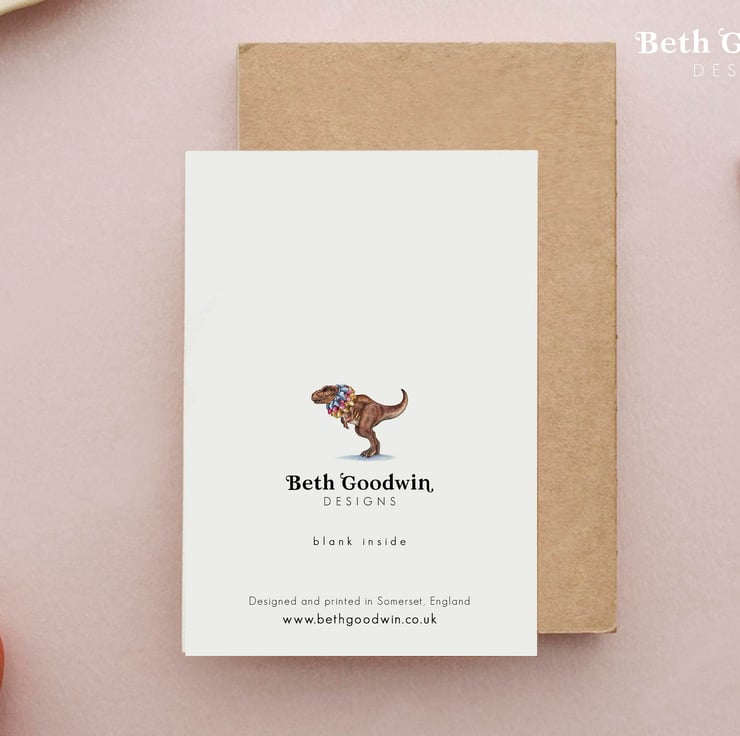 Dinosaur Birthday Card - T-Rex Birthday Card, D... - Folksy