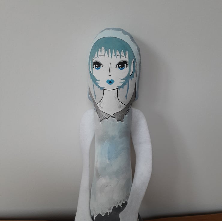 Hand made Fabric Autumn Whimsy Doll - Folksy