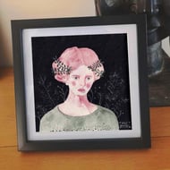 Grace Female Portrait Print by Nina Martell - Folksy