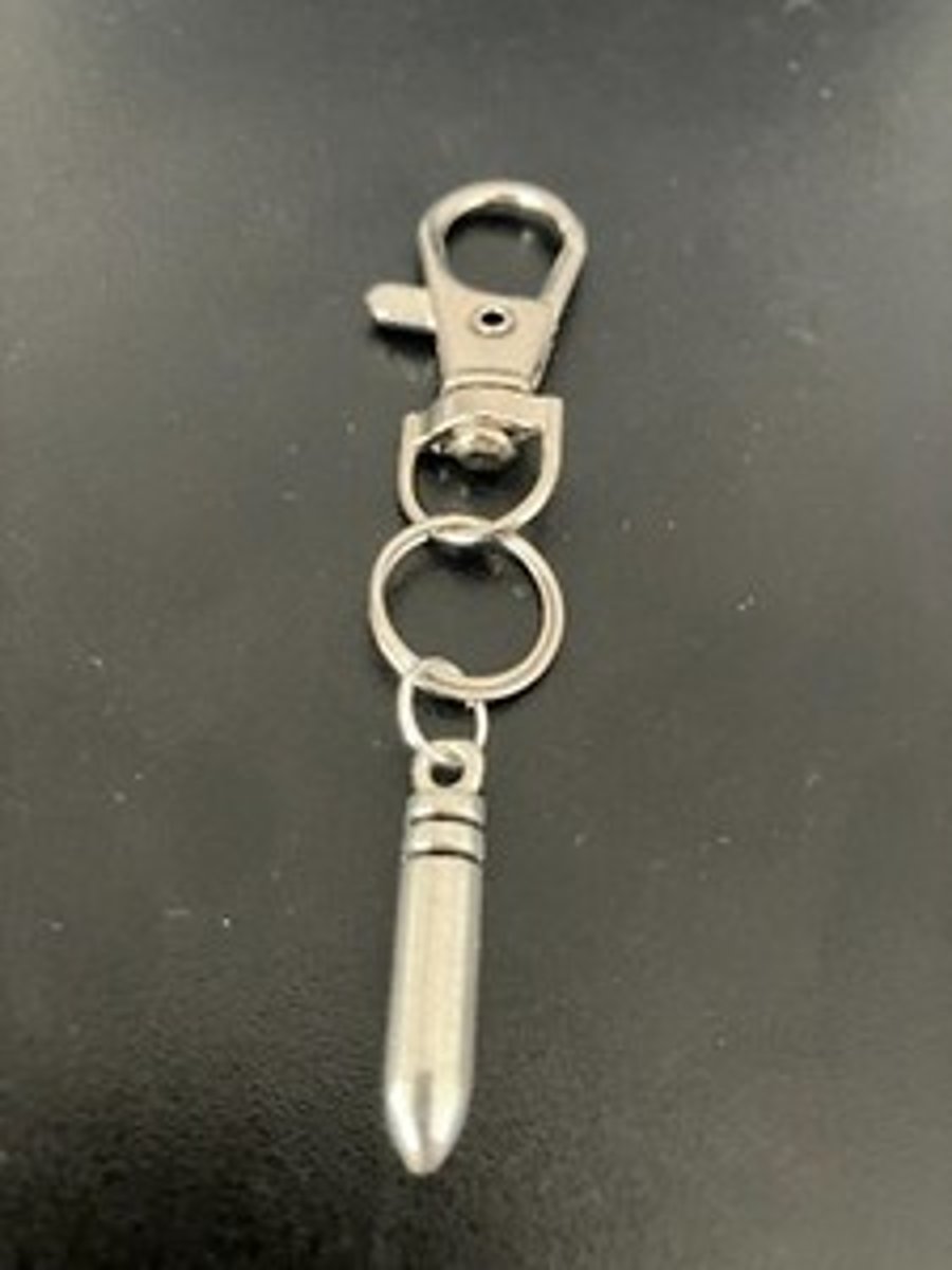 bullet keyring bag charm zip puller swivel clip... - Folksy