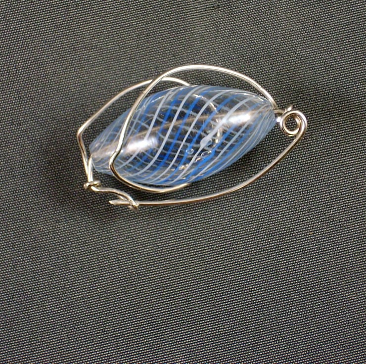 Glass Spiral Brooch - Folksy