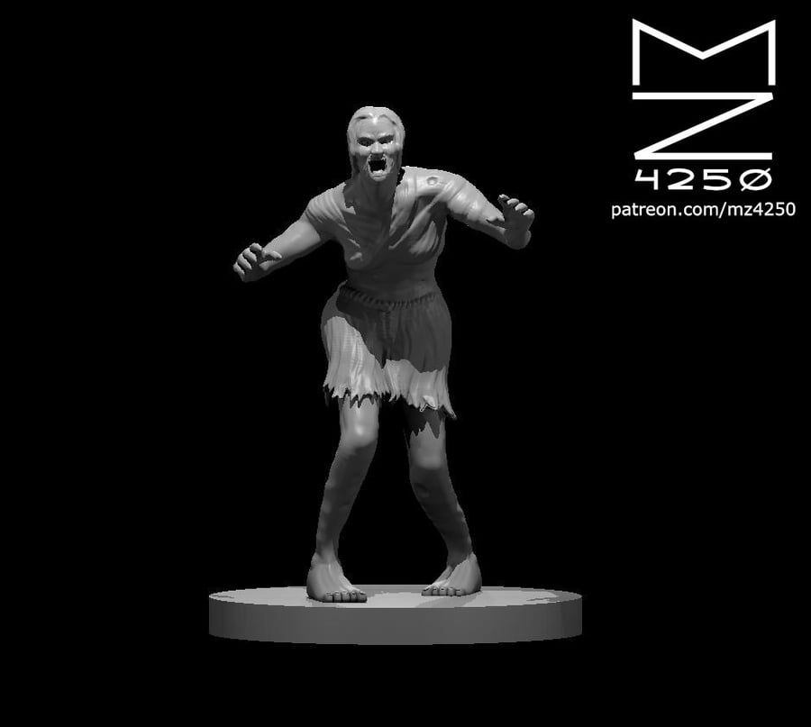 Zombies - 3D Printed Resin DnD Pathfinder Figur... - Folksy