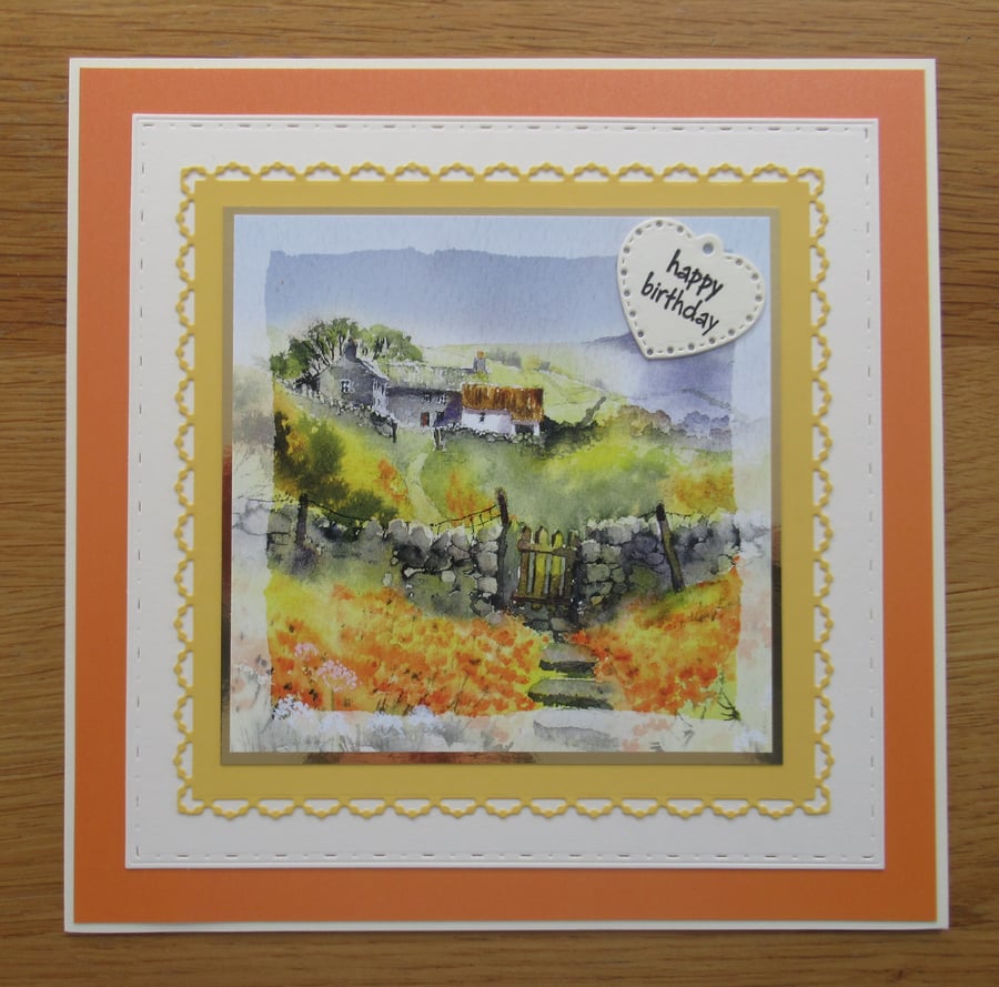 A Cottage In The Countryside - Large Birthday Card - Folksy