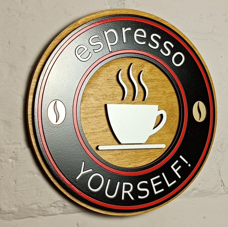 Personalised Coffee shop vintage logo sign - Folksy