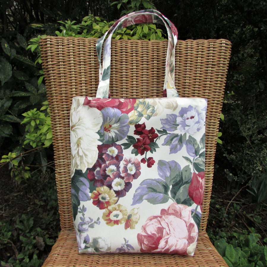 Tote bag - Summer flowers - Folksy