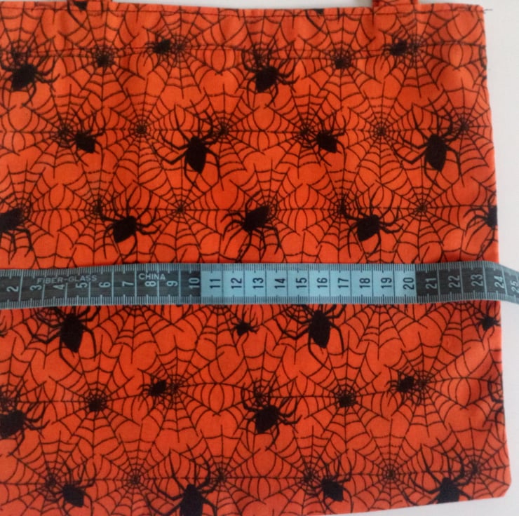 Trick or Treat bag, Halloween bag, spiders, bag... - Folksy