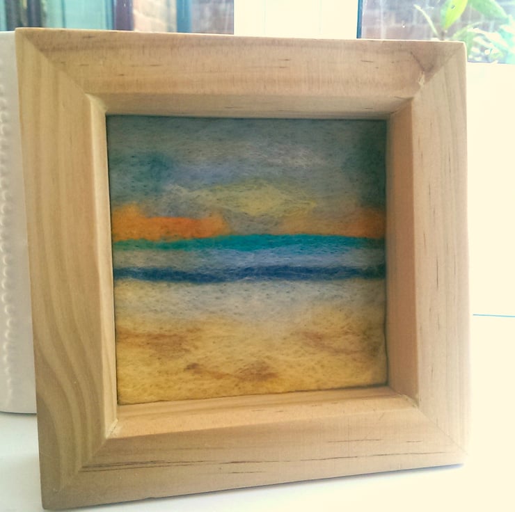 Northern Seas Felted Picture - Folksy