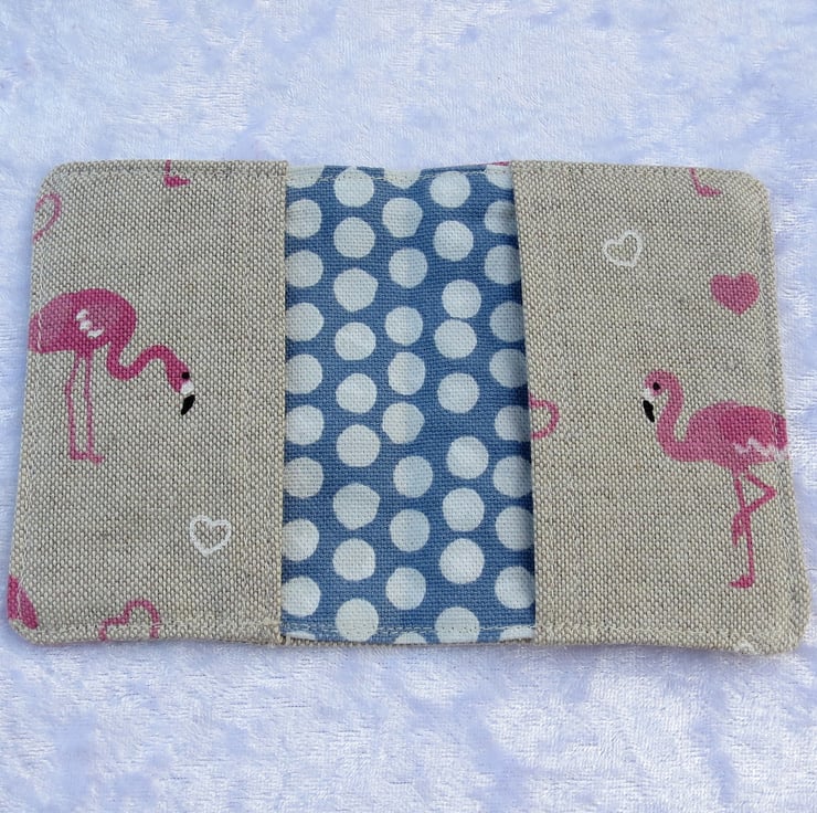 Bus Pass cover, ticket sleeve, flamingo - Folksy