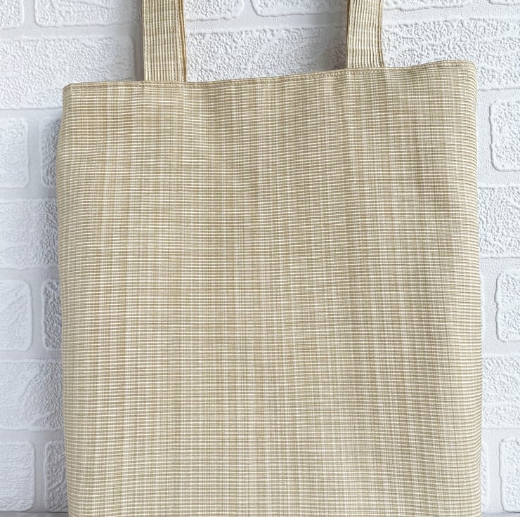 Abstract Pattern Tote Bag with Large Wooden Sta... - Folksy