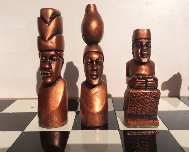 Tribal African Chess Set (Chess Pieces Only) - Folksy