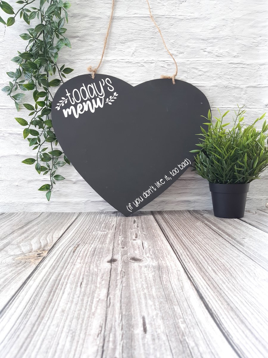Menu Chalkboard, blackboard, kitchen sign - Folksy