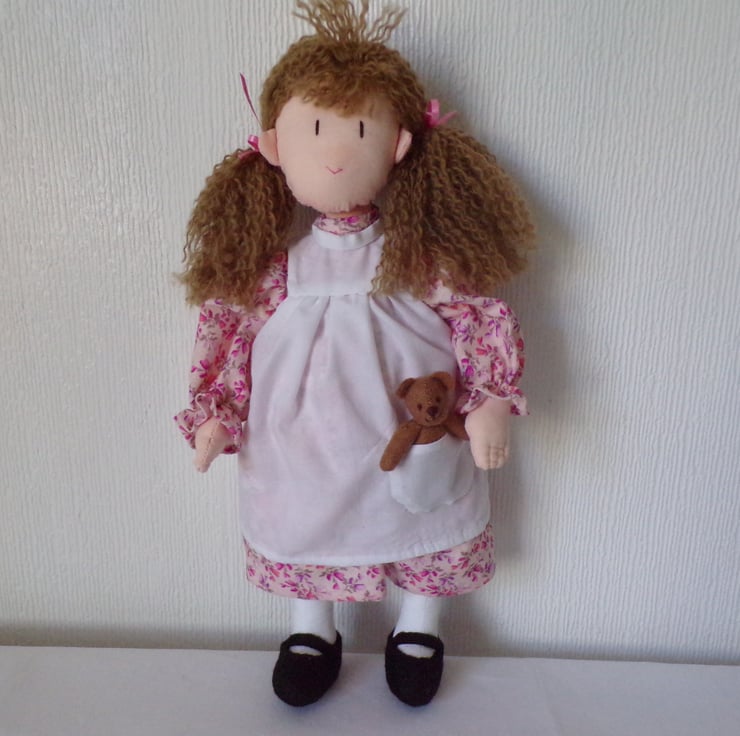Rag Doll, Traditional Rag Doll, Rag Doll Darcy - Folksy