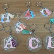 Personalised Key Ring, Holographic Vinyl and Di... - Folksy