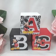 Mickey Mouse Inspired Blocks,Mickey Blocks, Mic... - Folksy