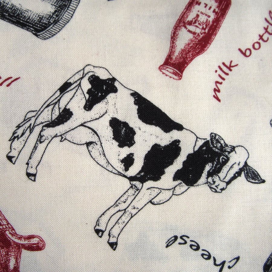Cow Themed Fabric - Folksy