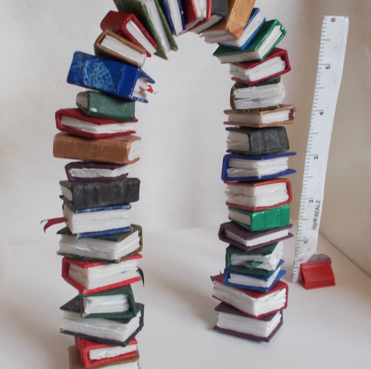 Dolls House 1:12 scale Handmade Magic Book Arch... - Folksy