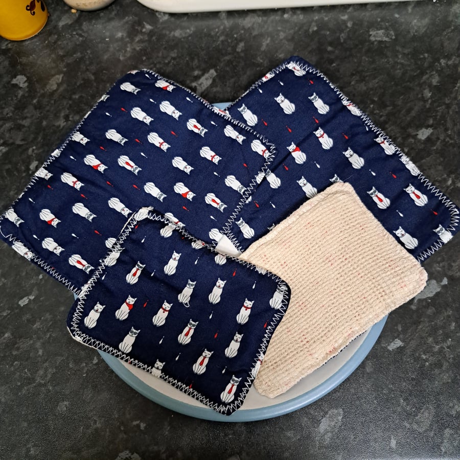 Kitchen cloth Reusable kitchen and dish cloths ... - Folksy