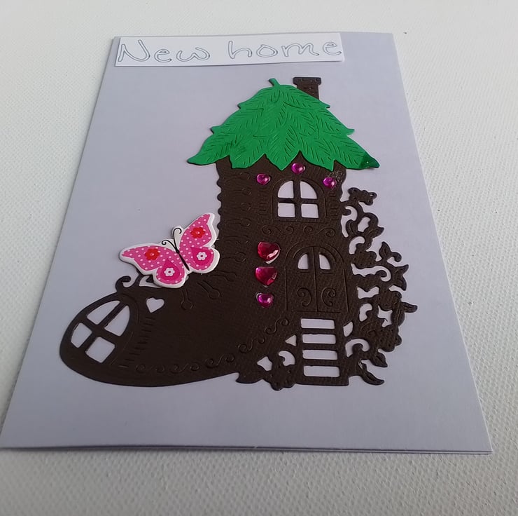 New home card. Fantasy shoe card. Any occasion ... - Folksy