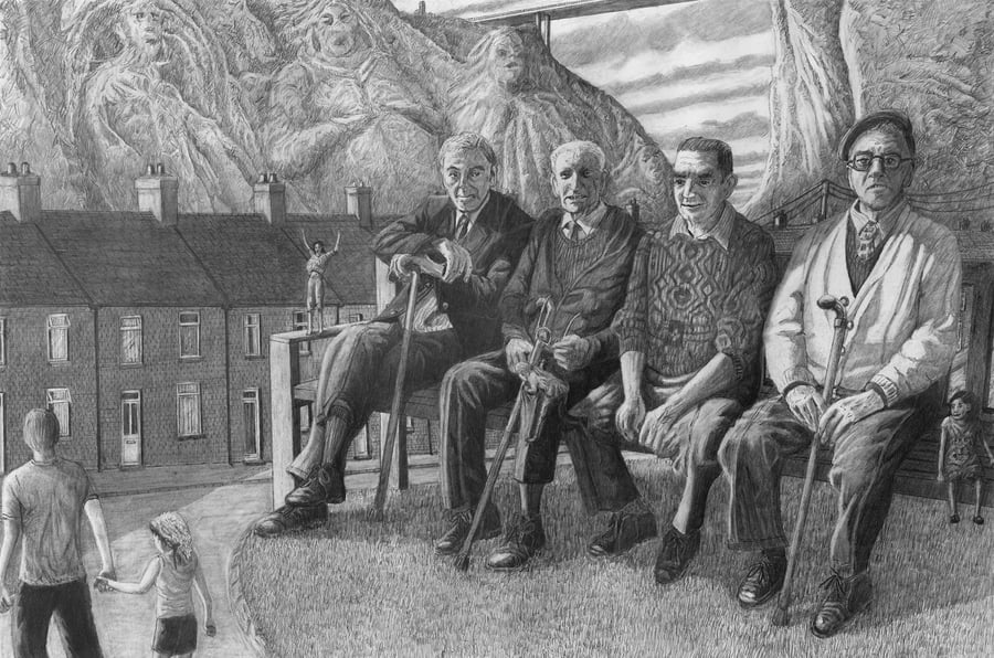 Old Giants Resting - Giclée Art Print - David W... - Folksy