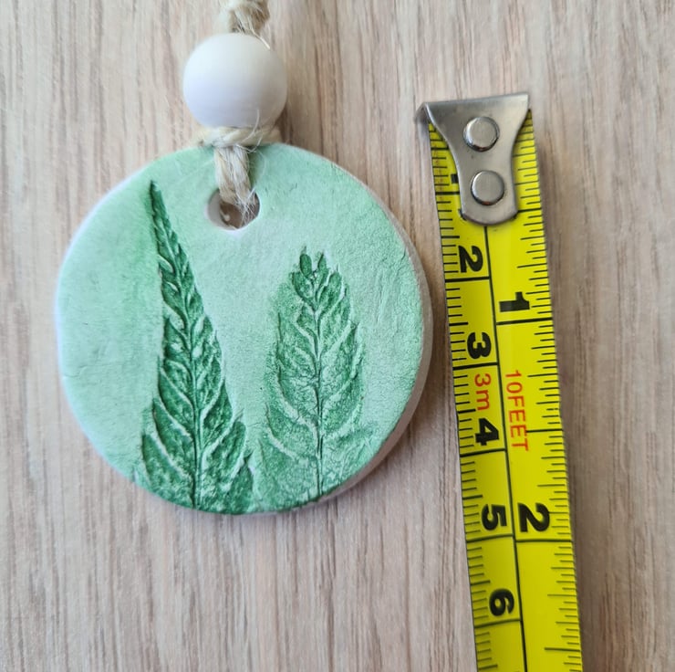 Fern print cards and clay gift tag set free del... - Folksy