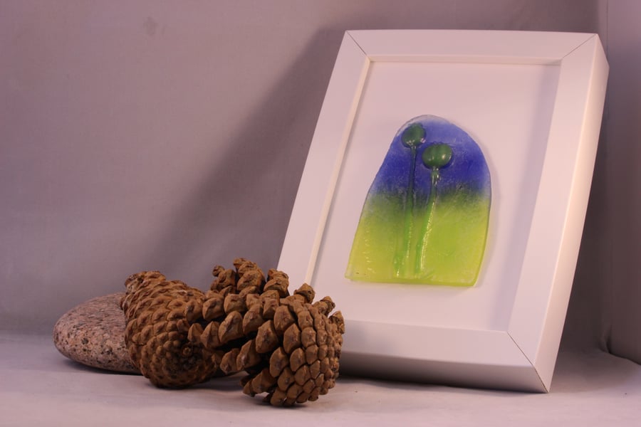 Poppy Seed Heads Summer Meadow glass panel - Folksy
