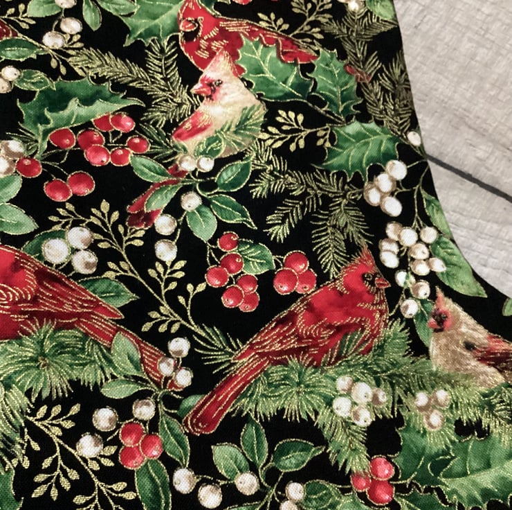 Paradise bird Christmas stocking - Folksy