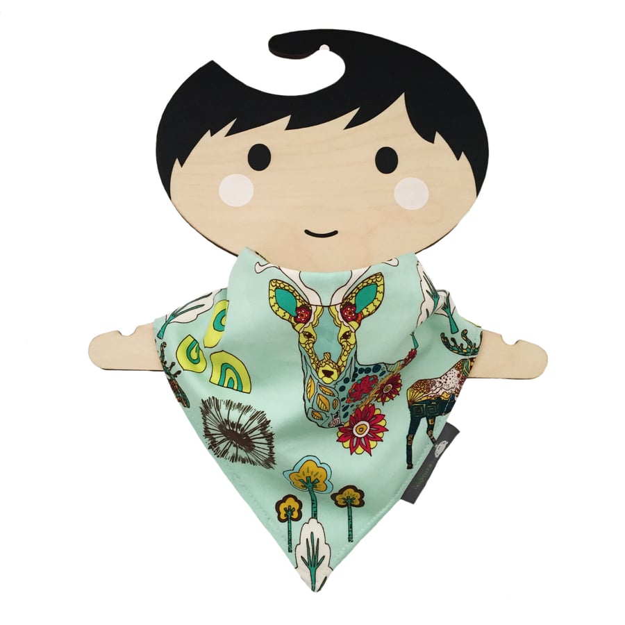 Baby Bib, Bandana bib, Deer bib, Teething bib, ... - Folksy