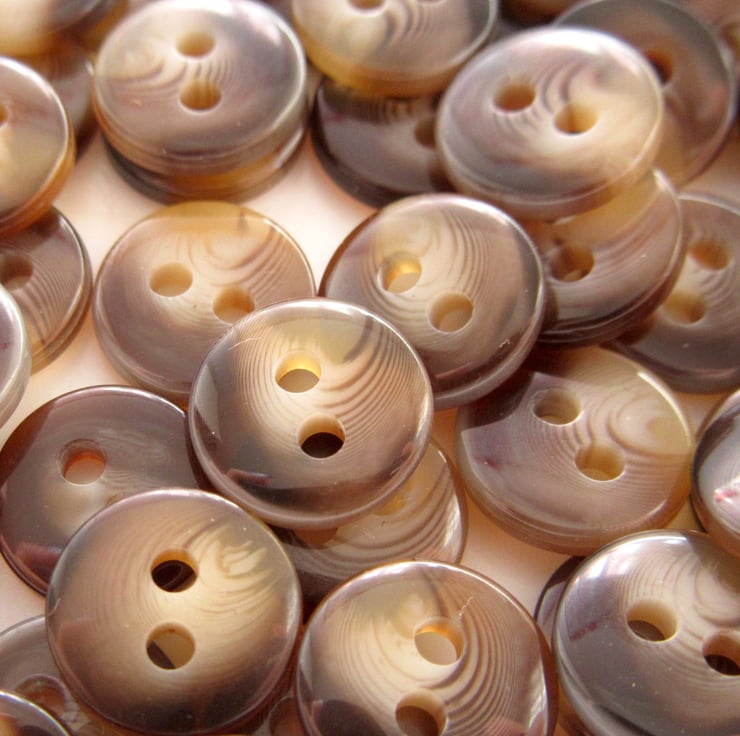 Buttons - Tortoise Shell Effect - Folksy