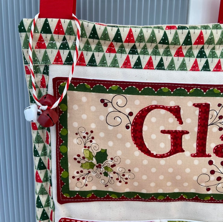 Christmas Advent Calendar with pockets - Glad T... - Folksy