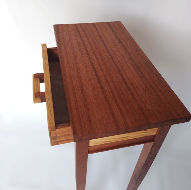 Console Table with Drawer, Solid Ash and Sipo S... - Folksy
