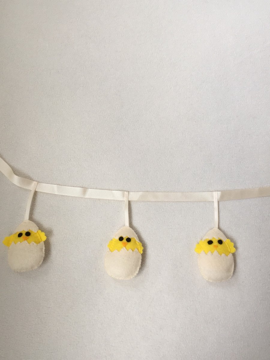 CHICK, Bunting, Easter, Spring, Decoration, Gar... - Folksy