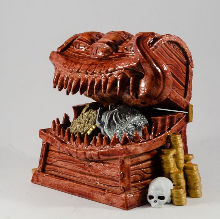 Mythic Roll - Dice Box - Fearsome Chest Mimic -... - Folksy