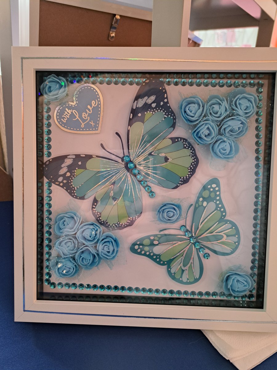 Butterfly decorated frame - Folksy