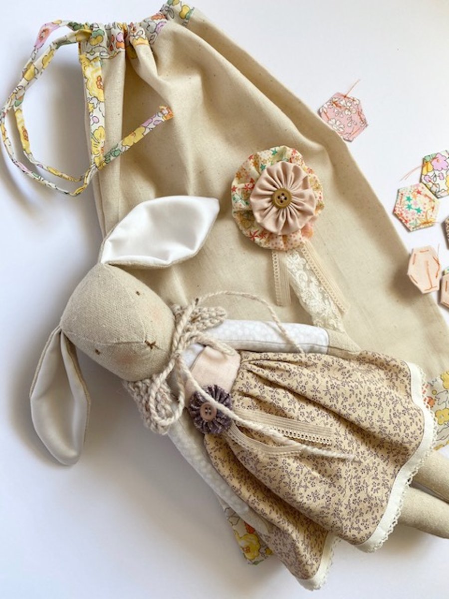 Heirloom bunny, keepsake bunny, bunny doll - Folksy