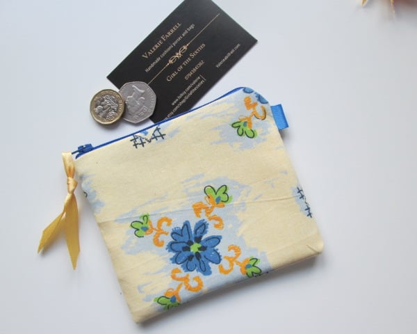 Pretty Floral Coin Purse - Folksy